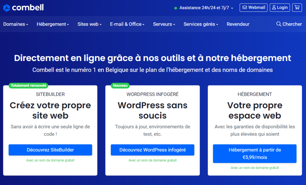 Combell – Avis Hébergeurs